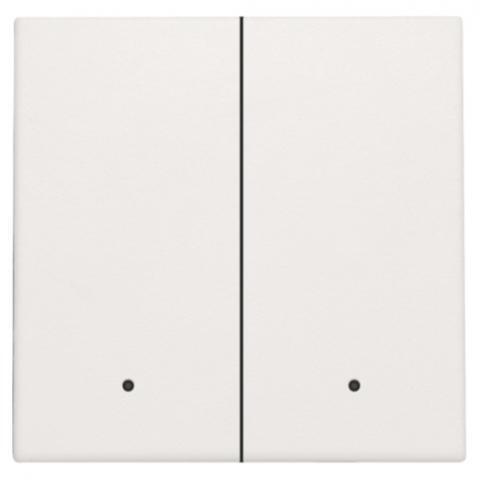 Niko afwerkingsset met lens voor 2-voudige elektronische schakelaar of ...