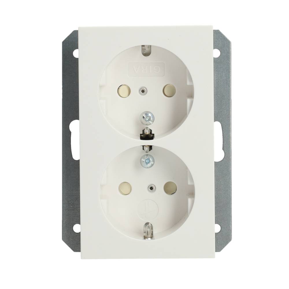 Gira stopcontact met randaarde, shutter en symbool 2-voudig voor 1,5 ...