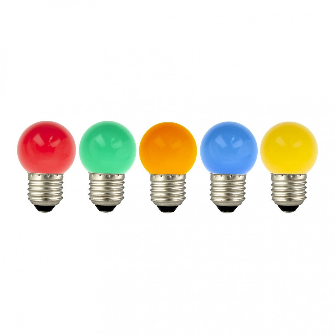 Bailey LED kogel E27 multicolor 1W IP44 multi-colour 5 stuks (143753) | Elektramat