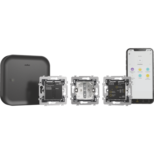Niko starterskit slim comfort Niko Home Control hub+stopcontact ...