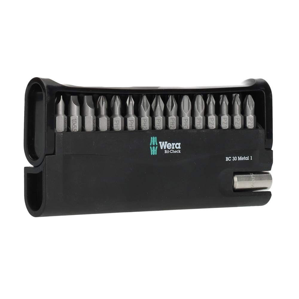 Wera bitset universeel met houder en cassette Bit-Check 30 Metall - 30-delig (05057434001 ...