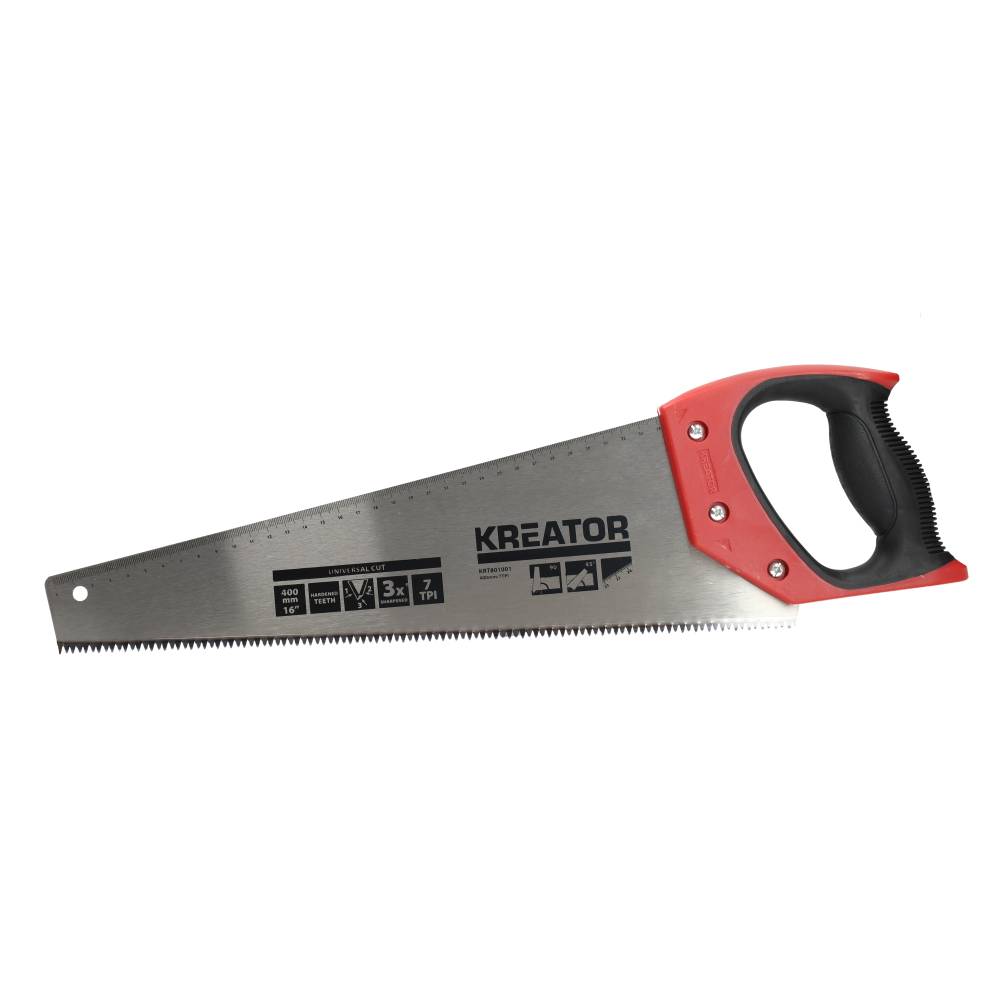 Kreator handzaag 400mm TPI 7 voor middelgrof zaagwerk (KRT801001) | Elektramat