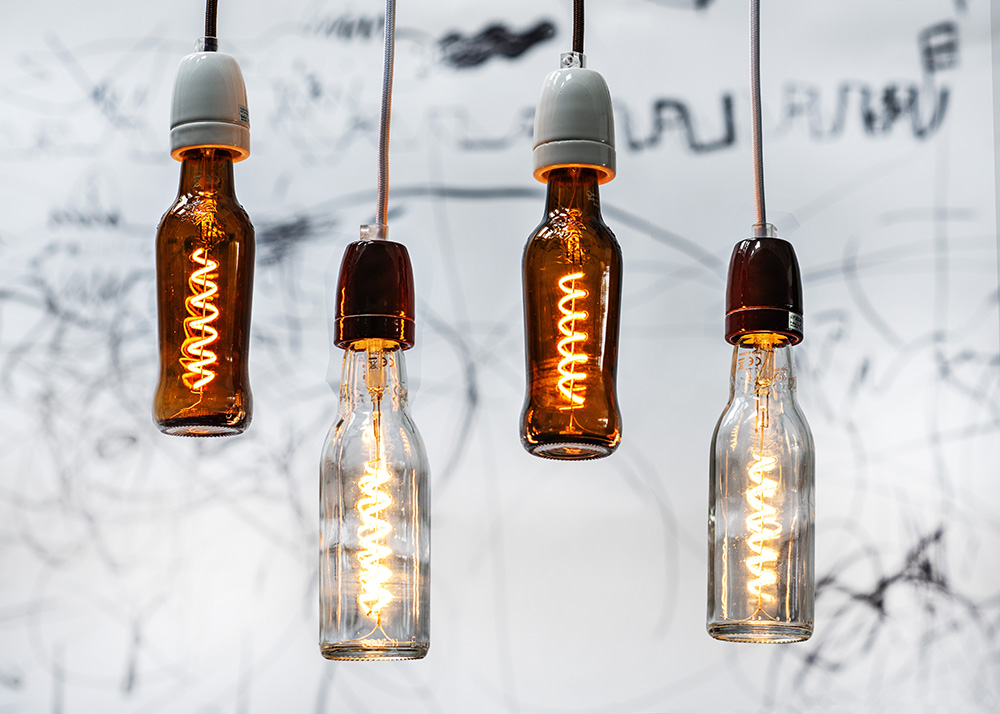 Bailey LED lamp filament bruin bier fles E27 6.5W 130lm 1700K dimbaar ...