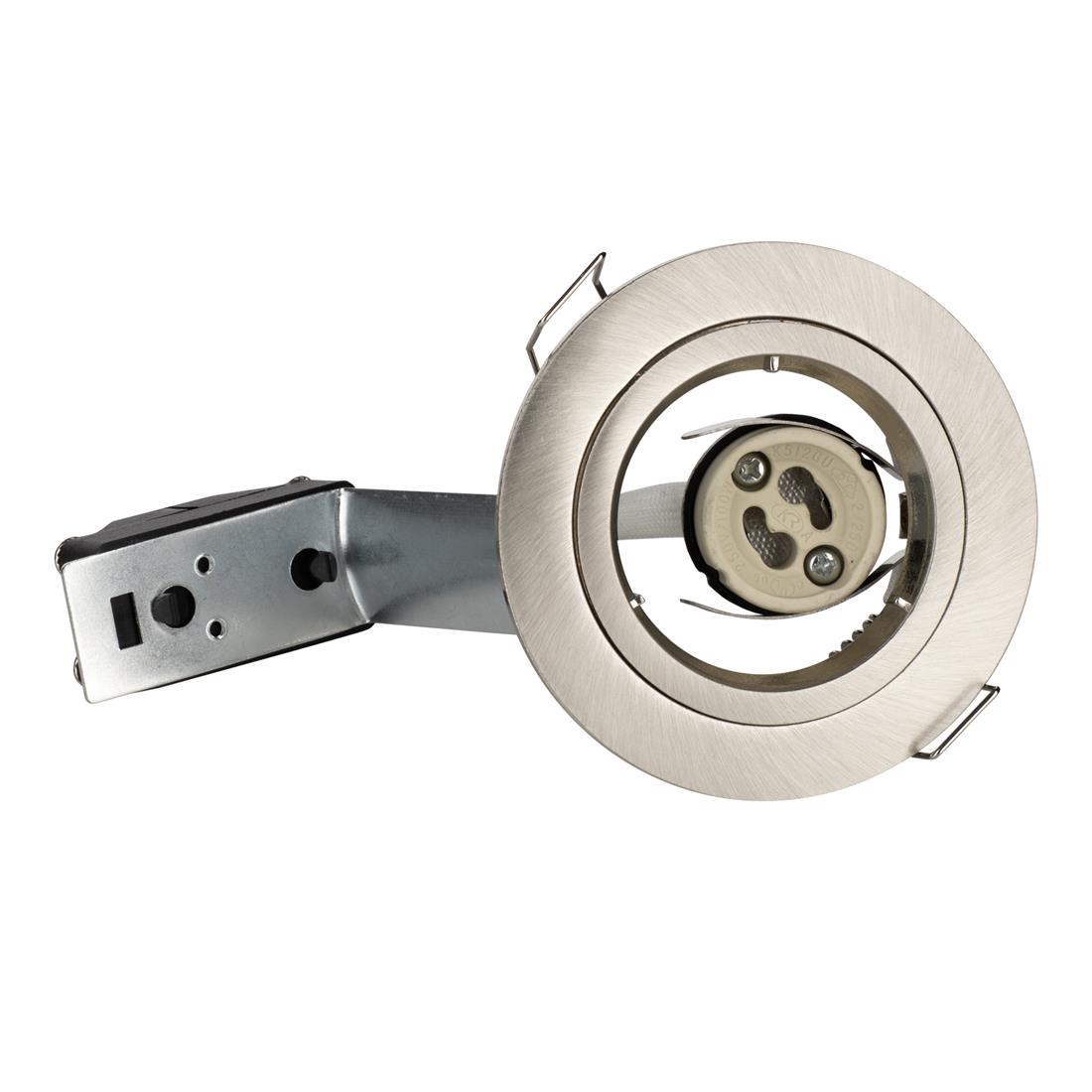 Bailey inbouwspot rond vast RVS geborsteld GU10 zaagmaat Ø70mm ...