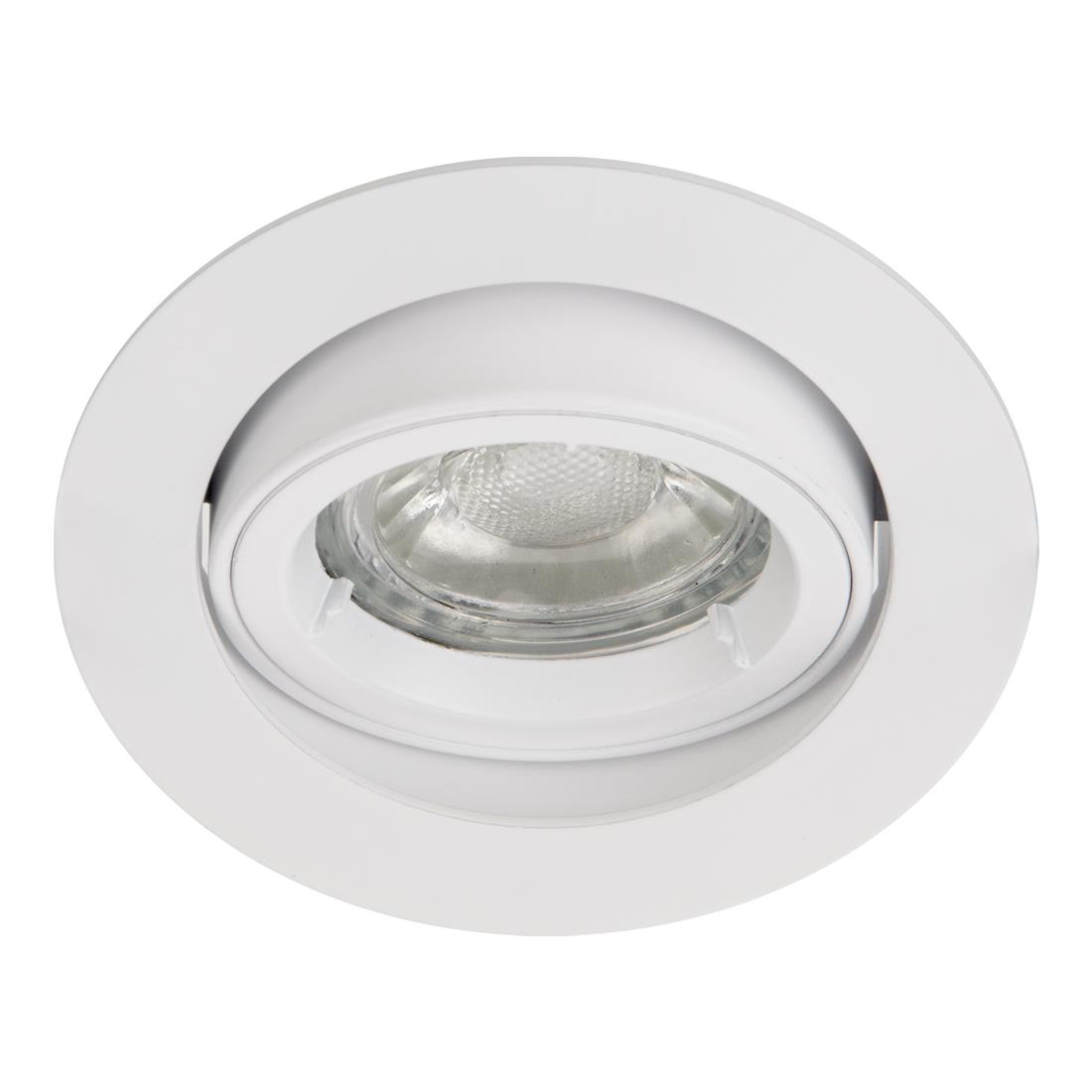 Bailey inbouwspot rond kantelbaar wit GU10 zaagmaat Ø80mm - diameter ...