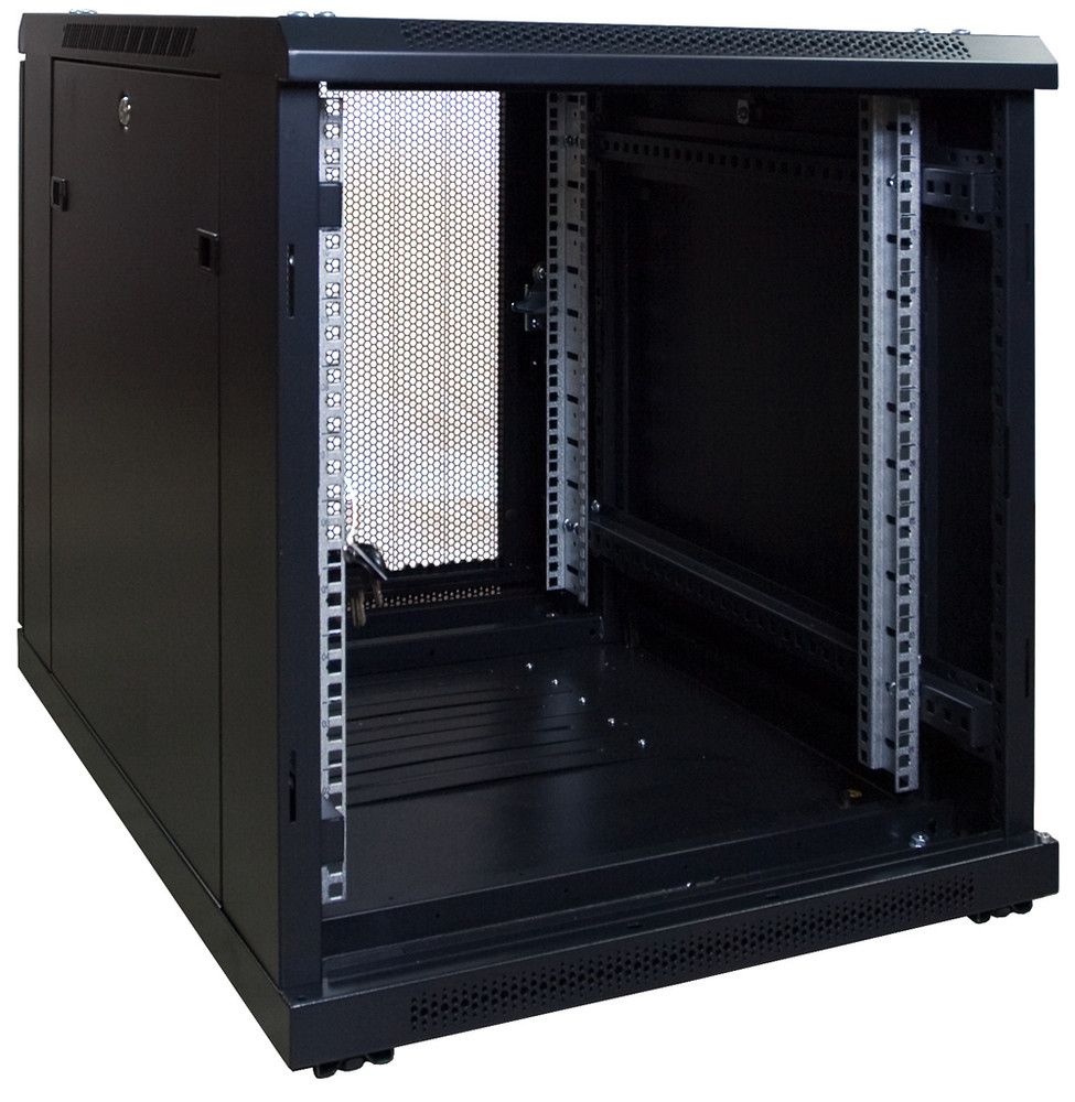 12U mini patchkast met geperforeerde deur 600x600x720mm (DS6612PP-MINI ...
