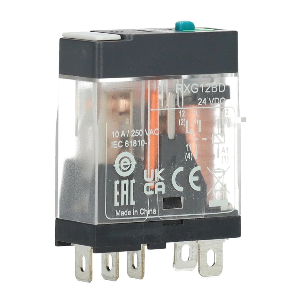 Schneider Electric Zelio RXG insteekrelais 1M/V 24V DC 10A met LED ...