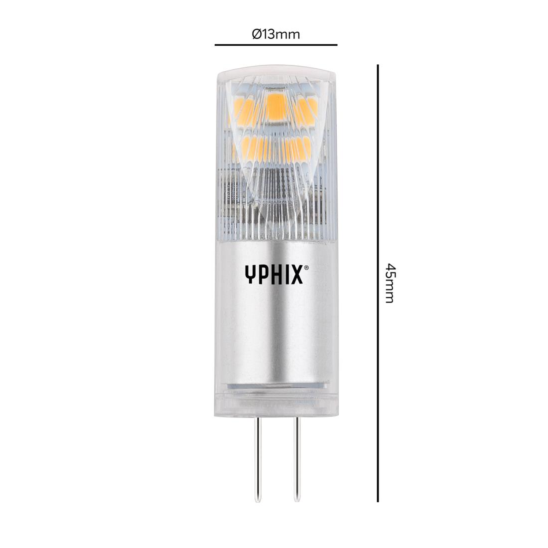 Yphix LED G4 12V 2.5W 250lm warm wit 2700K 45mm dimbaar (50502002) | Elektramat
