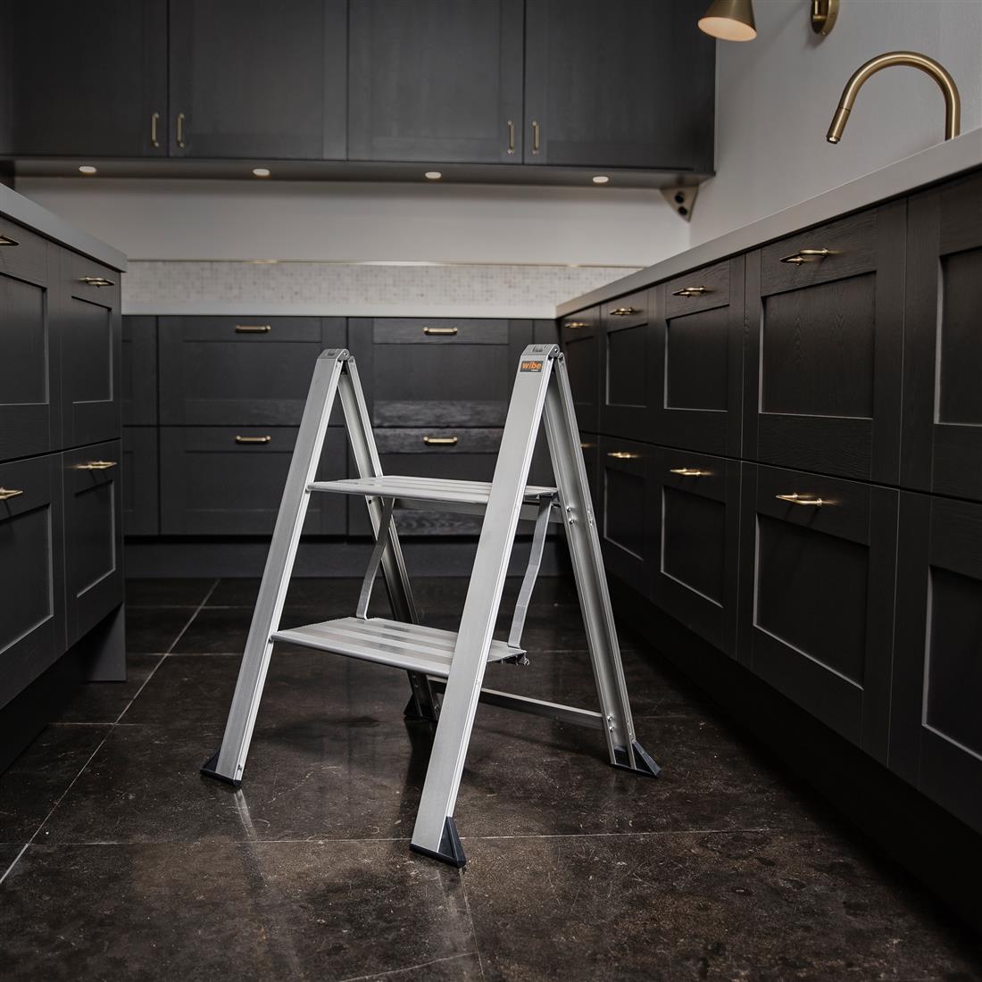 W.steps ladder trap extra plat Vikingstep Midi hoogte 48cm (728142 ...