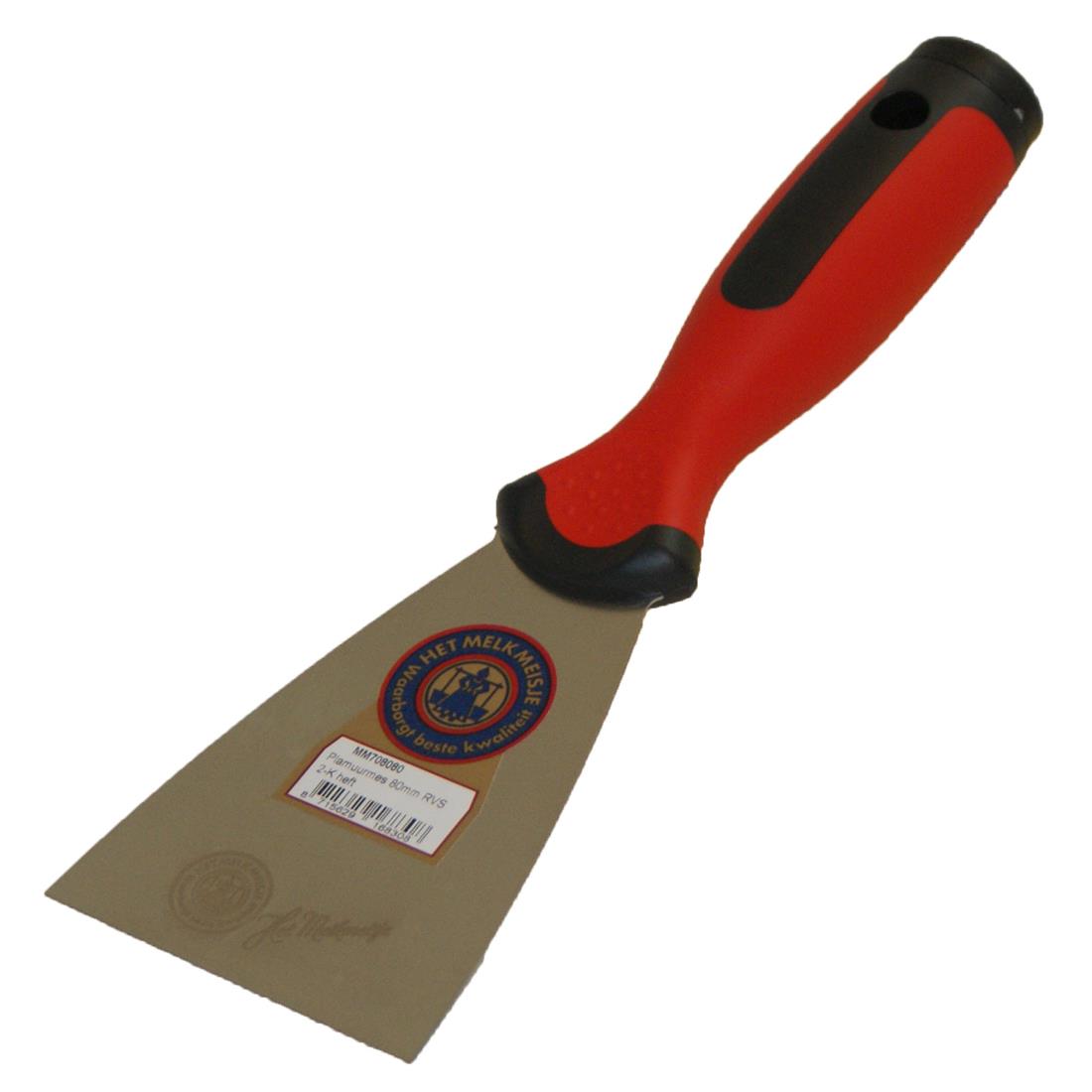 Melkmeisje plamuurmes RVS 80mm met 2-componenten handvat (MM708080 ...