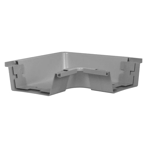 ESLON PVC buitenhoek voor bakgoot type 140 - grijs (10619) | Elektramat