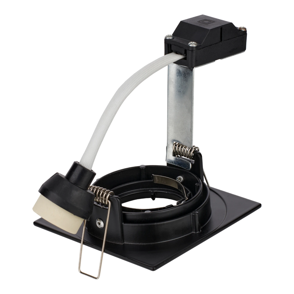 Bailey inbouwspot vierkant kantelbaar zwart GU10 zaagmaat Ø80mm ...