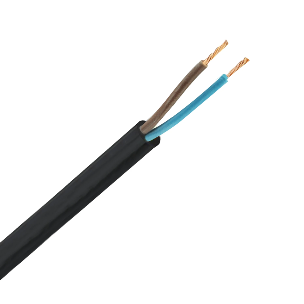 Helukabel VTMB (H05VV-F) kabel 2x0.75mm2 zwart per meter | Elektramat