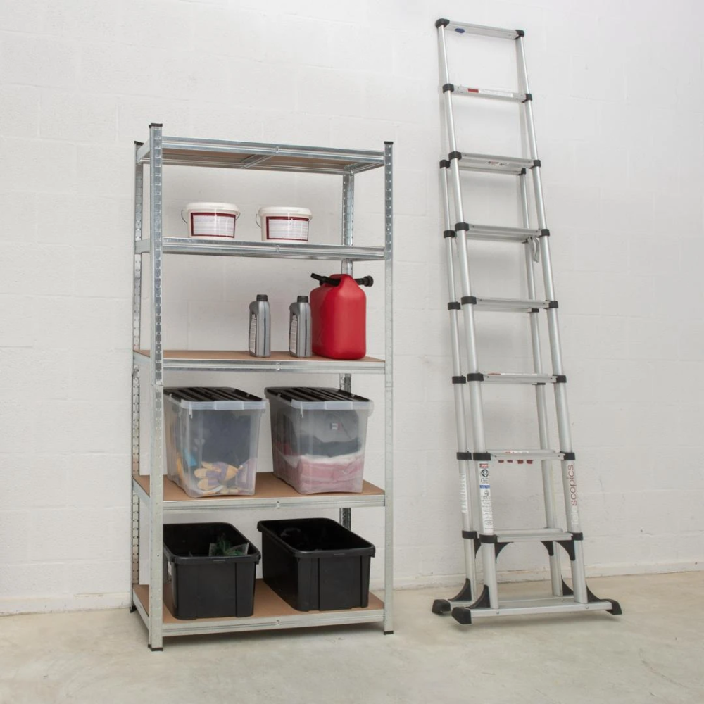 Kreator metalen opbergrek met 5 schappen 875kg (175kg per plank ...