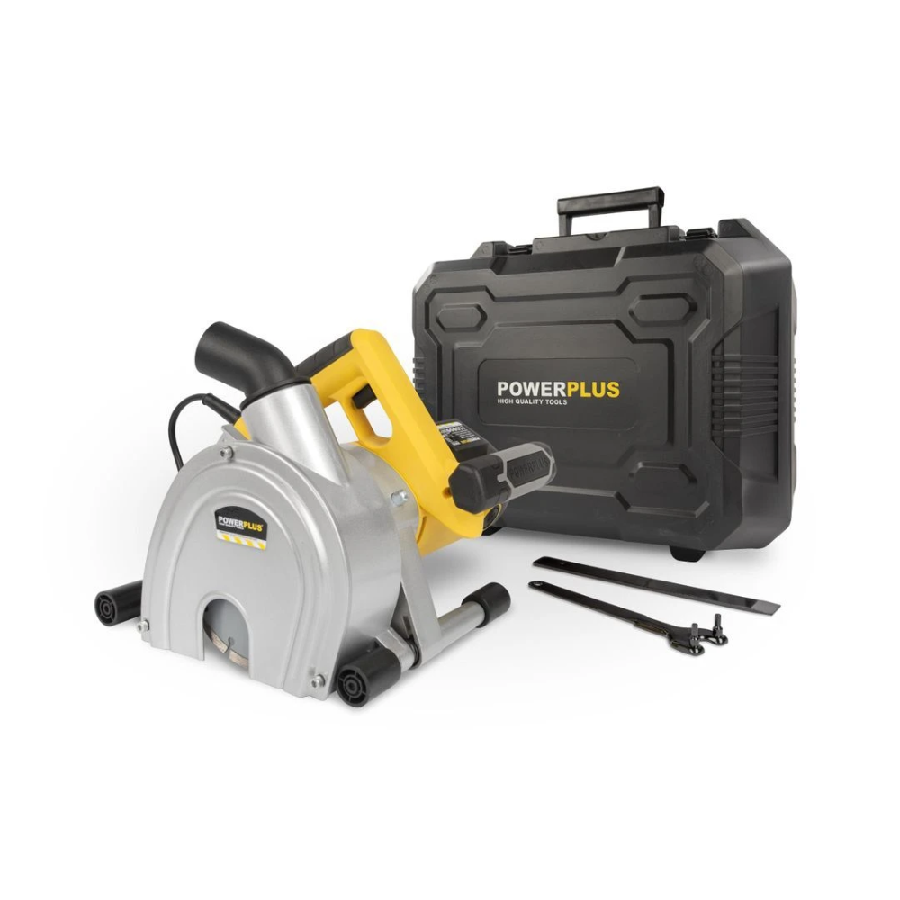 PowerPlus muurfrees sleuvenfrees 230V 1800W met 2x 150mm ...