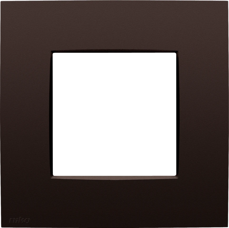 Niko afdekplaat 1-voudig - Intense Dark Brown (135-76100) | Elektramat