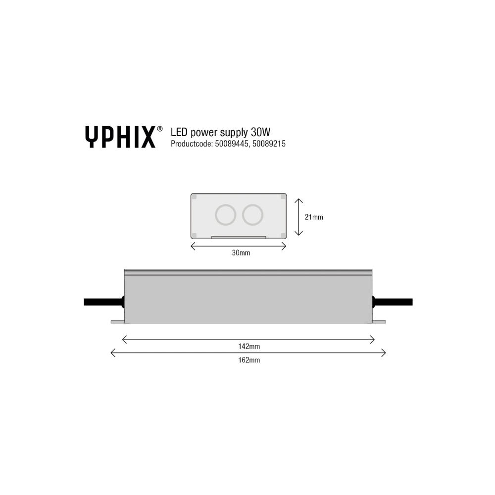 Yphix LED transformator 12V 3A max. 36W (50089218) | Elektramat
