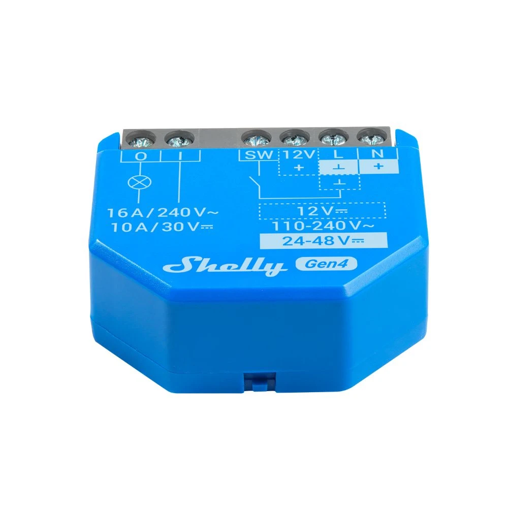 Shelly 1 slimme schakelaar Gen4 met WiFi en Bluetooth (S4SW-001X16EU) | Elektramat