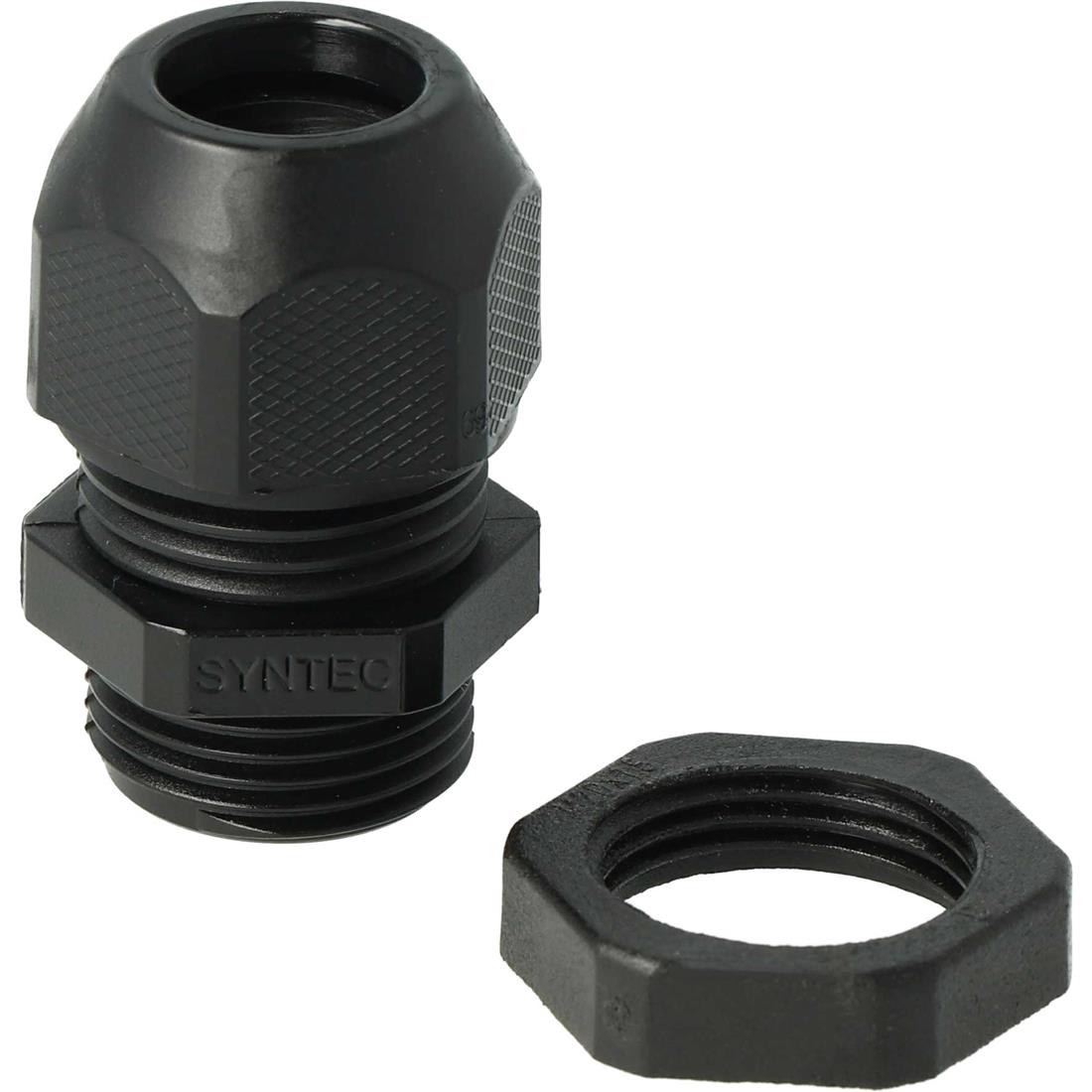 ATTEMA wartel M20 met contramoer zonder flens doorlaat 7-13mm zwart ...