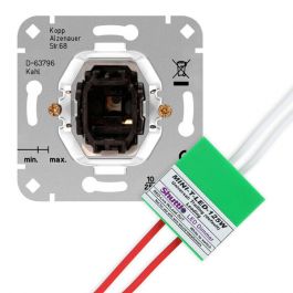 Kopp set sokkel impulsschakelaar + shuttle dimmer LED/halogeen 250w ...