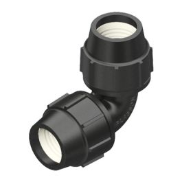 Plasson haakse klemkoppeling knie 16mm 90° tyleen (7050-000016) | Elektramat