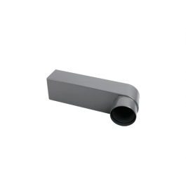 Wavin ABS stadsuitloop voor 80 en 100mm buis HWA - grijs (4017510082 ...