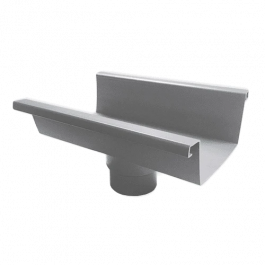 ESLON PVC gootuitloop 70-80mm voor bakgoot type 140 - grijs (402407 ...