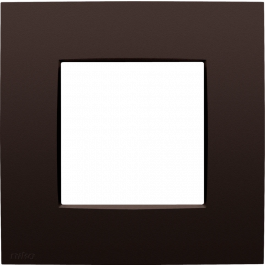 Niko afdekplaat 1-voudig - Intense Dark Brown (135-76100) | Elektramat