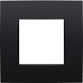 Niko afdekplaat 1-voudig - Intense Matt Black (136-76100) | Elektramat
