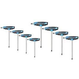 GEDORE 2-comp haakse inbussleutelset T-greep 2-10mm 8-delig (DT 2142 ...