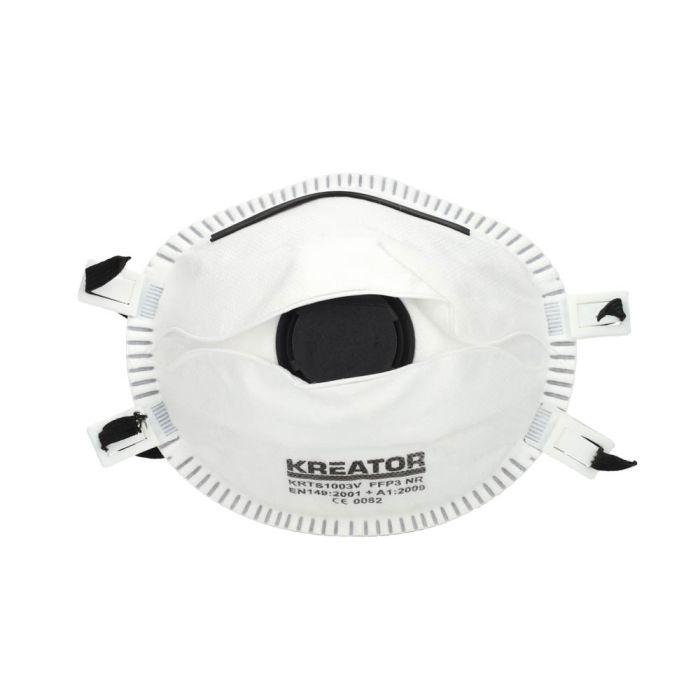 Kreator FFP3 stofmasker met ventiel set van 2 stuks (KRTS1003V ...