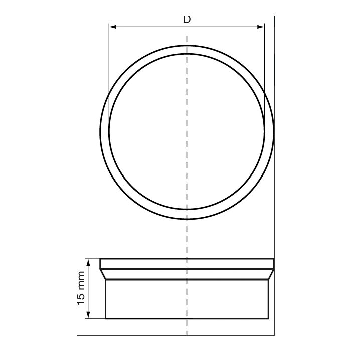 McAlpine klemring TPE 32mm - blauw (0059800) | Elektramat