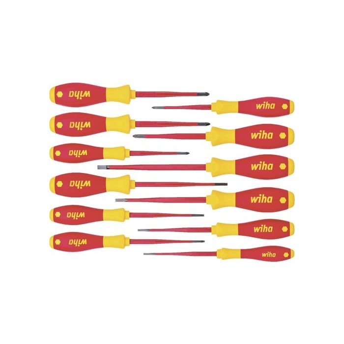 Wiha slimFix schroevendraaierset VDE sleuf-philips-pozidriv-torx 12-delig (3201K12) | Elektramat