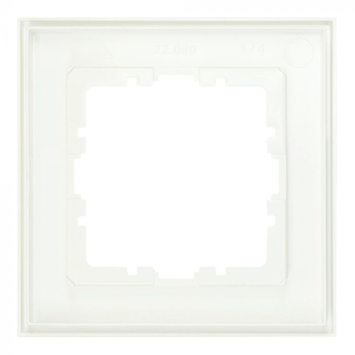 EMhub Quadro55 (by Kopp) afdekraam 1-voudig - zuiver wit glanzend (4088008) | Elektramat