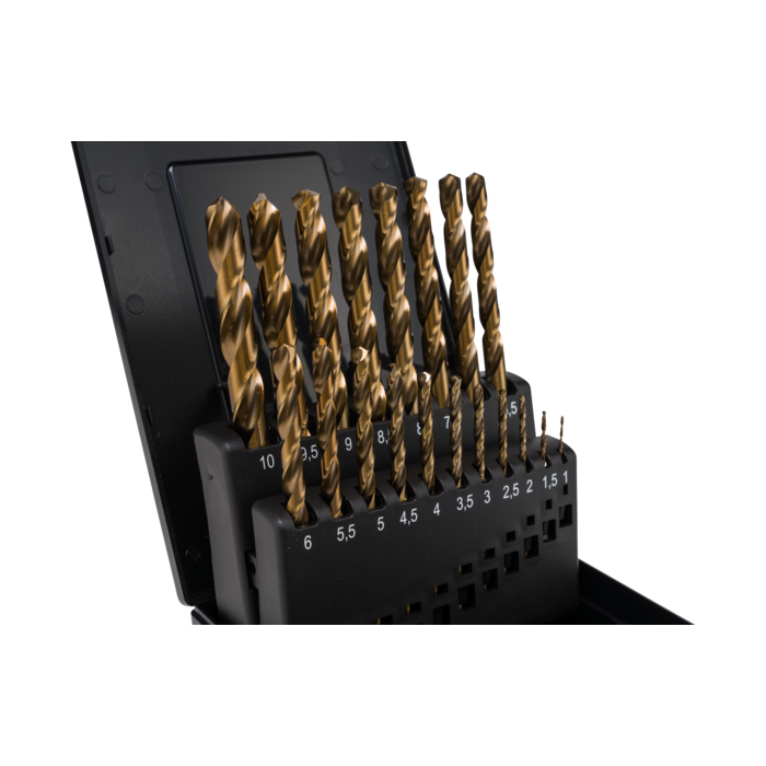 TIP metaalboor cobalt tbv RVS en gietijzer HSS-Co 19-delig (TSMCo-19D ...