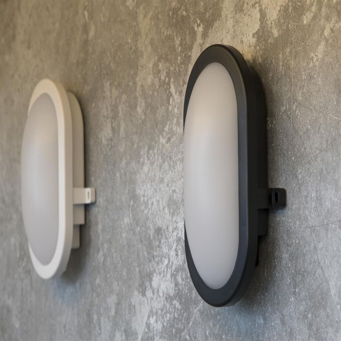 Bailey LED buitenlamp ovaal 6W 420lm 4000K - zwart (139759) | Elektramat