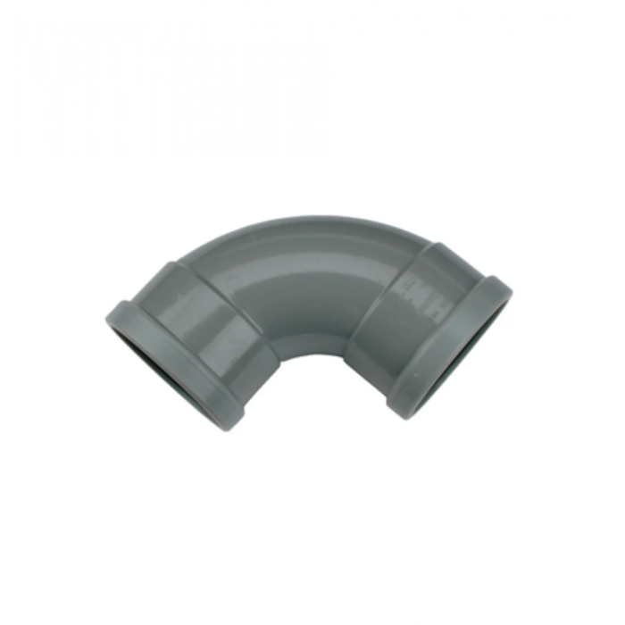 Wavin Wafix PVC bocht 88° mof-mof manchet SN8 125mm - grijs (1111212009 ...