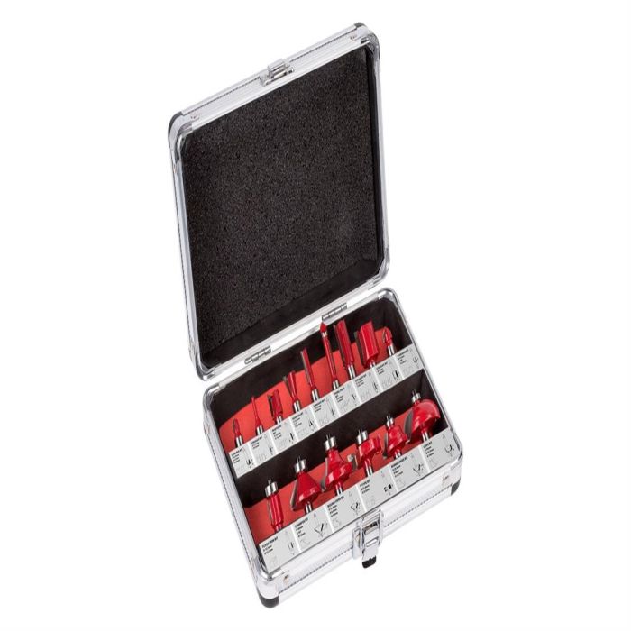 Kreator frezenset freesbits Premium 8mm schacht - set van 15 frezen in ...