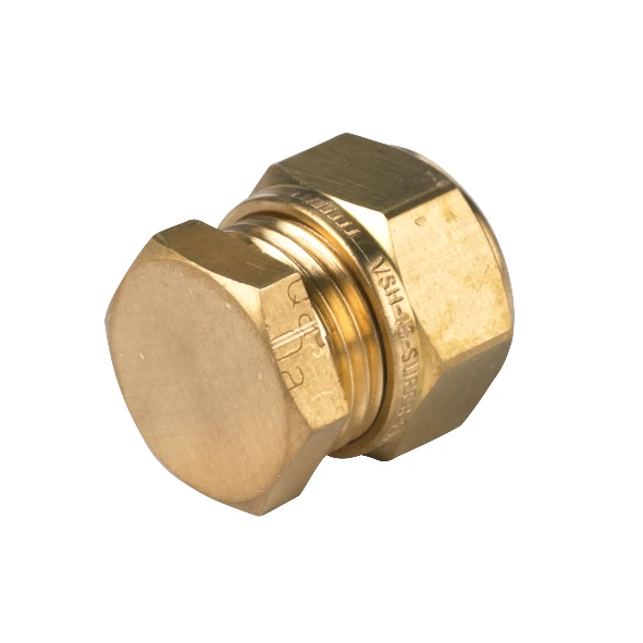 VSH eindkoppeling messing knelfitting 22mm (0861157) | Elektramat